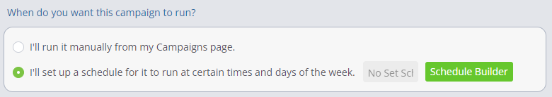 How to Schedule a Campaign